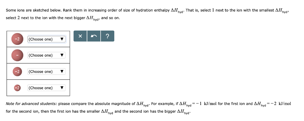 Solved Some ions are sketched below. Rank them in increasing | Chegg.com