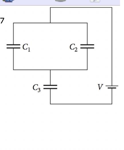 Solved three capacitors with capacitances C1 = 6.5 μF, C2 = | Chegg.com