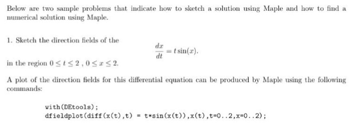 Solved Below are two sample problems that indicate how to | Chegg.com