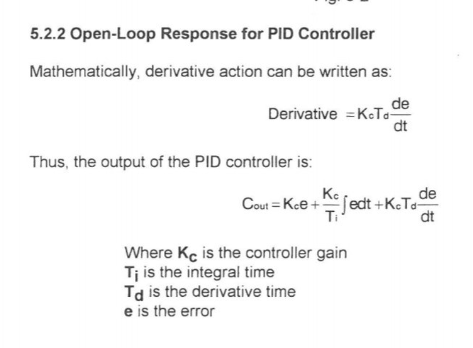 Solved 5.2.2 Open-Loop Response for PID Controller | Chegg.com