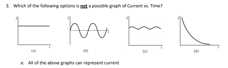 Solved 3. Which of the following options is not a possible | Chegg.com