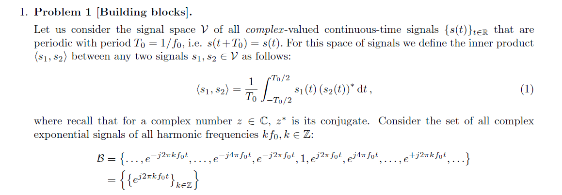 Solved Problem 1 [Building blocks]. Let us consider the | Chegg.com