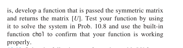 Solved 10.9 Develop your own M-file to determine the | Chegg.com