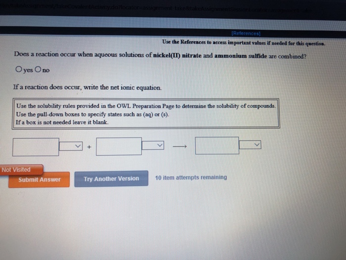 Solved [References) Use the References to access important | Chegg.com