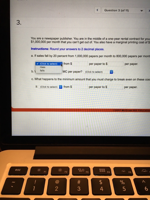 Solved Question 3 (of 11) Save&Exit Submit 3. You are a | Chegg.com
