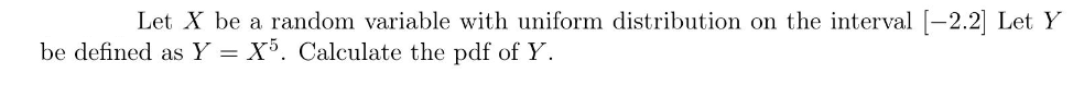 Solved Let X be a random variable with uniform distribution | Chegg.com