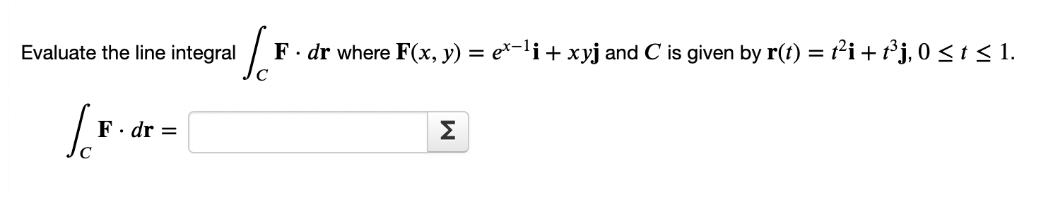 Solved Evaluate the line integral ∫CF⋅dr where | Chegg.com