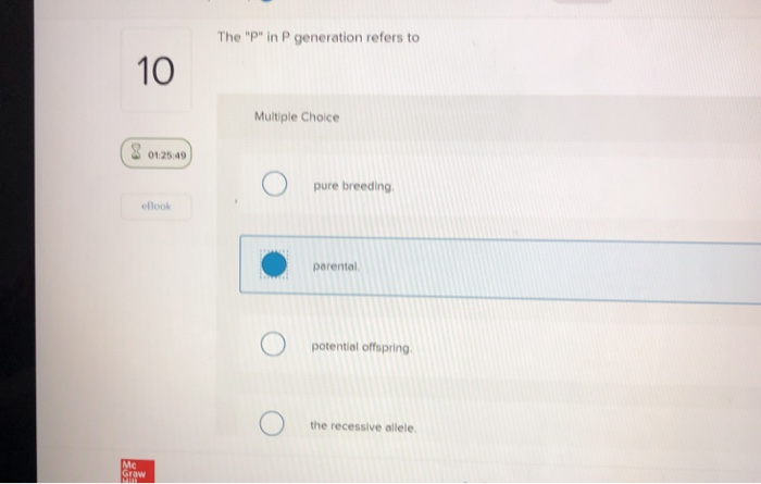 Solved The "P" in P generation refers to 10 Multiple Choice | Chegg.com