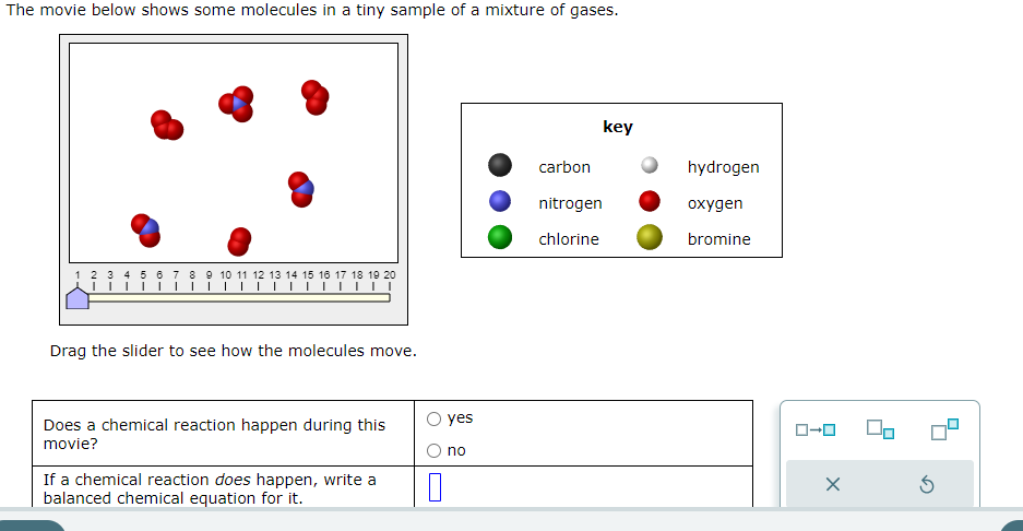 Drag the slider to see how the molecules move. | Chegg.com