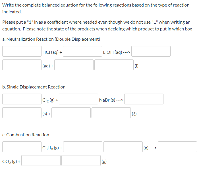 Solved Write the complete balanced equation for the | Chegg.com