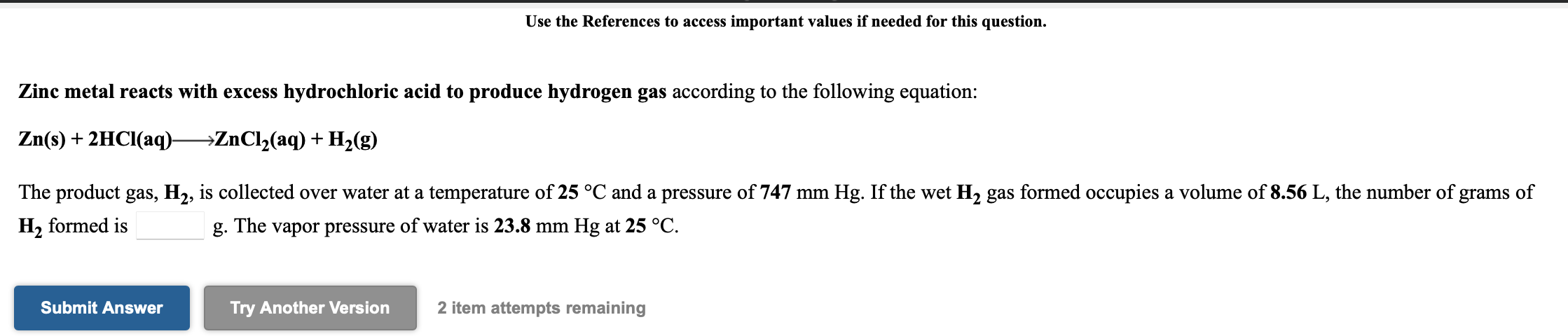 Solved Use the References to access important values if | Chegg.com