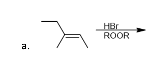 Solved HBr ROOR a. Br2 H2O b. Br =Ć C. | Chegg.com