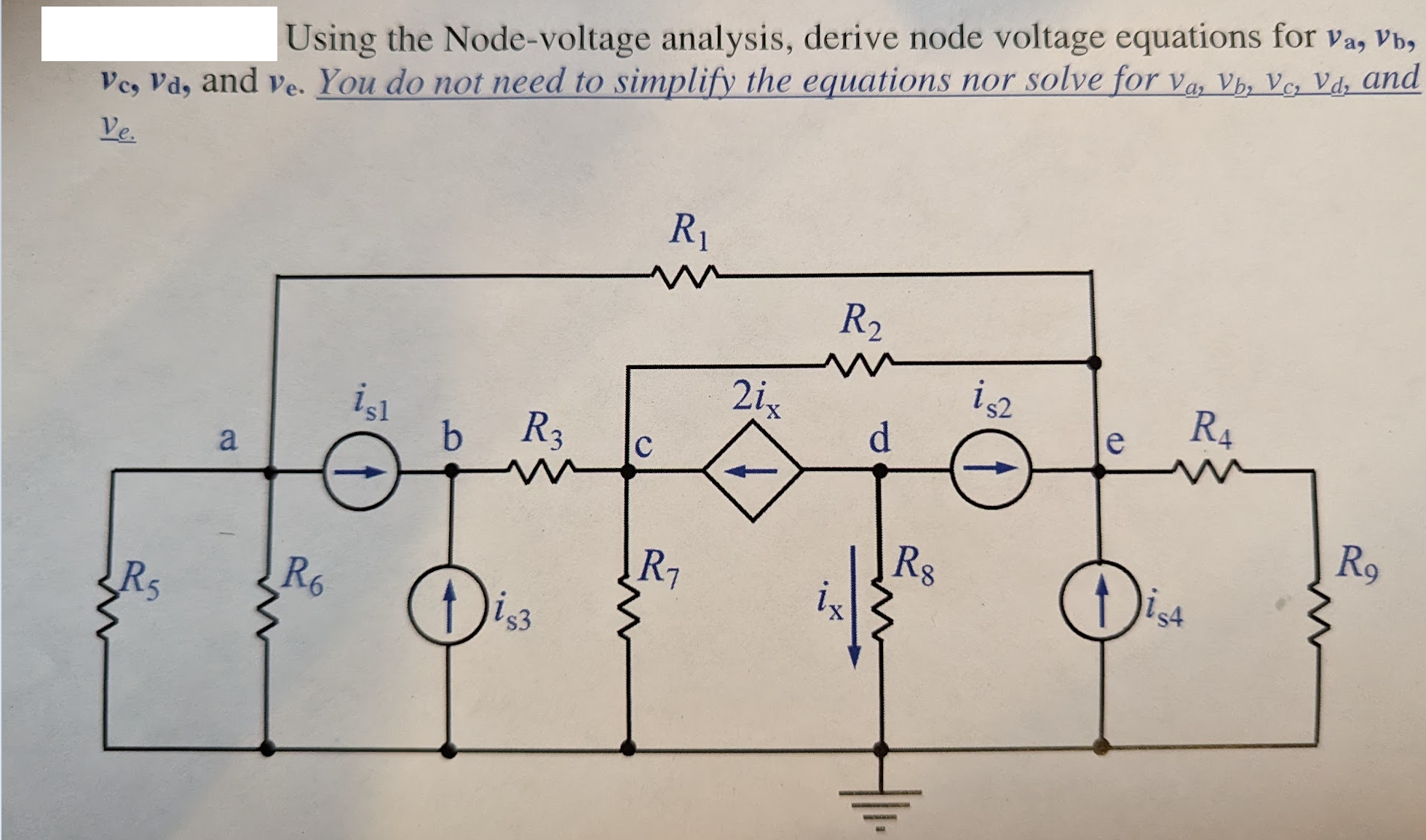 Solved Using the Node-voltage analysis, derive node voltage | Chegg.com Solved Using the Node-voltage analysis, derive node voltage | Chegg.com