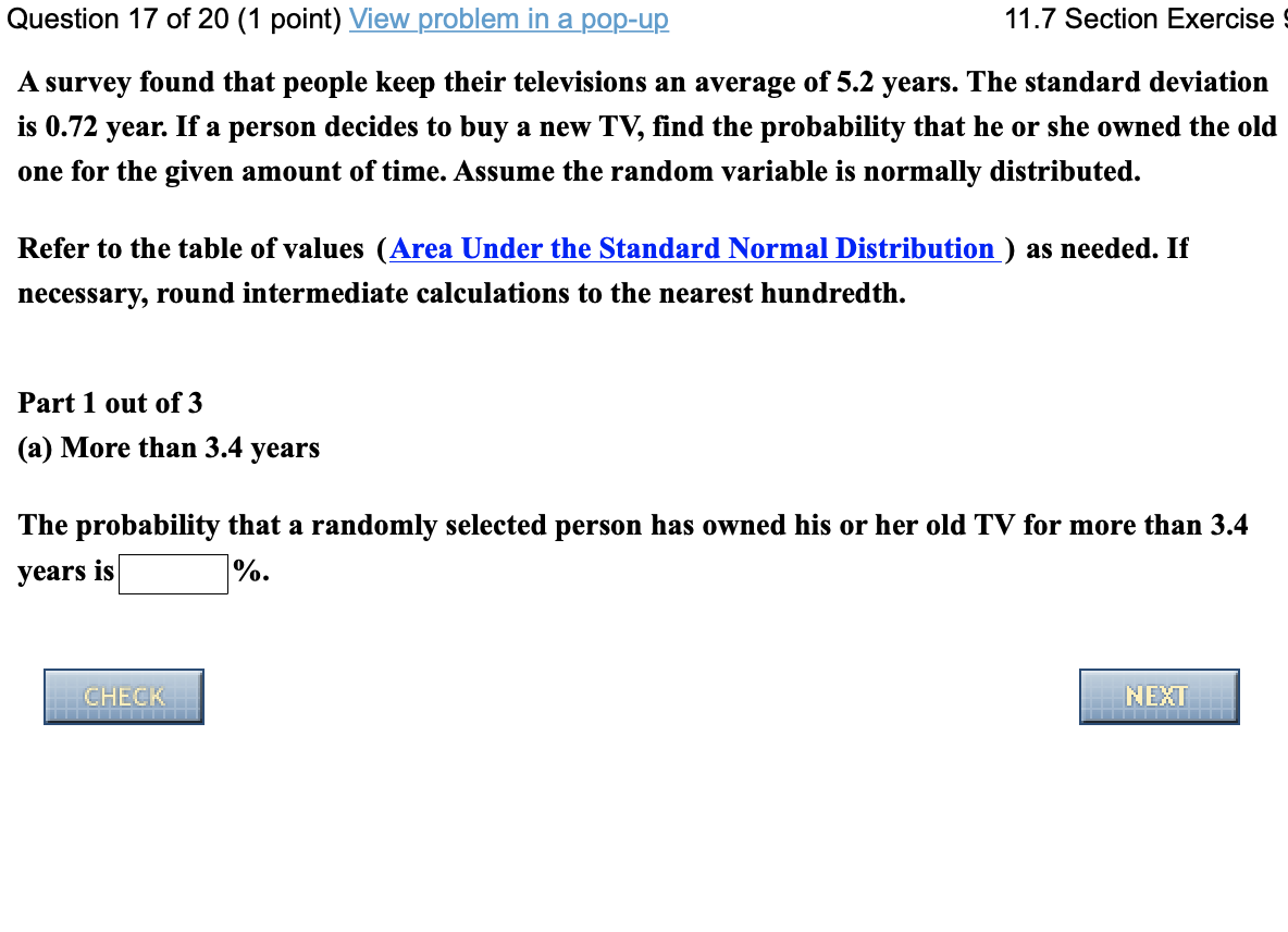 Solved Question 17 of 20 (1 point) View problem in a pop-up | Chegg.com