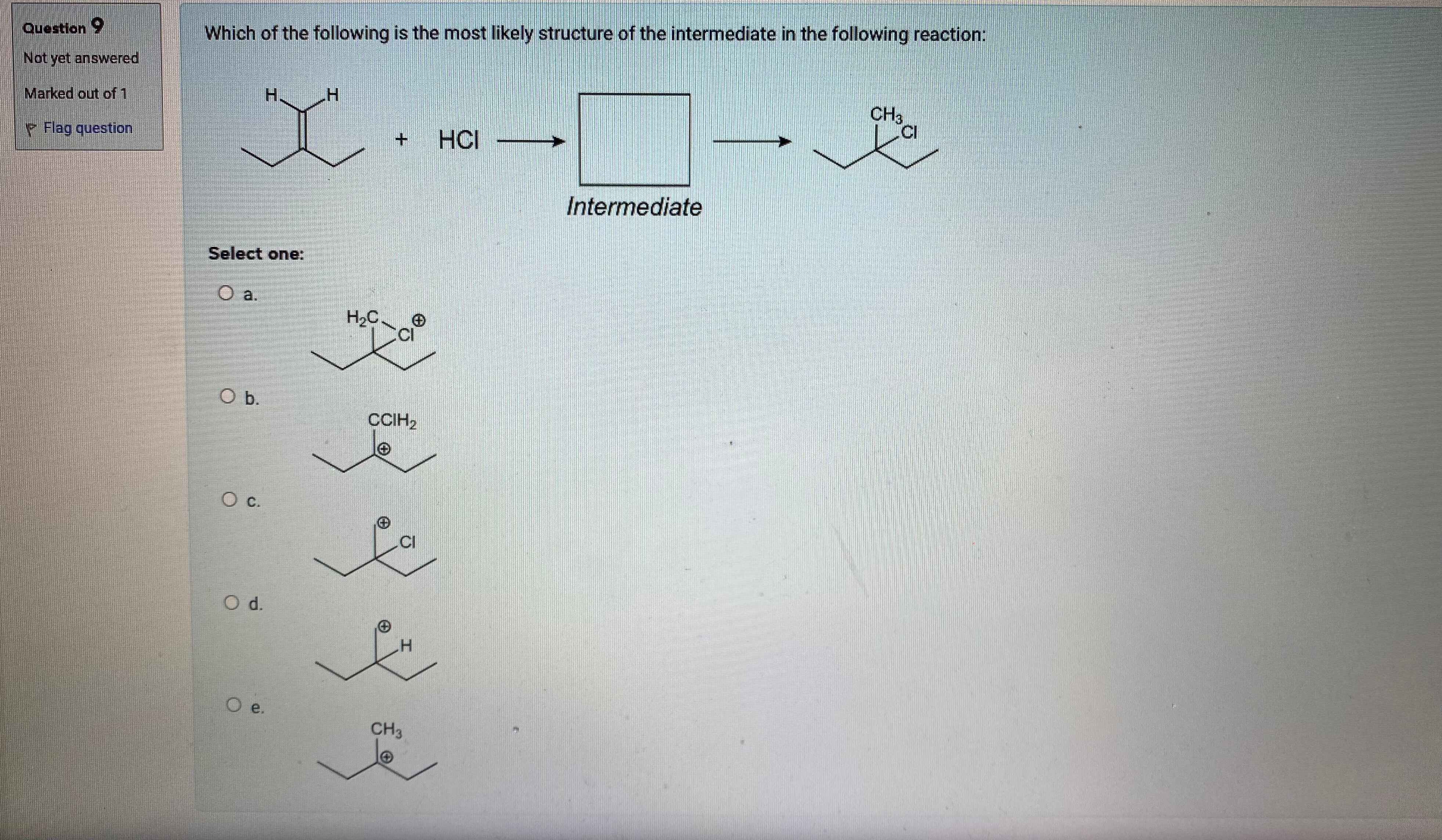 Solved Which of the following is the most likely structure | Chegg.com
