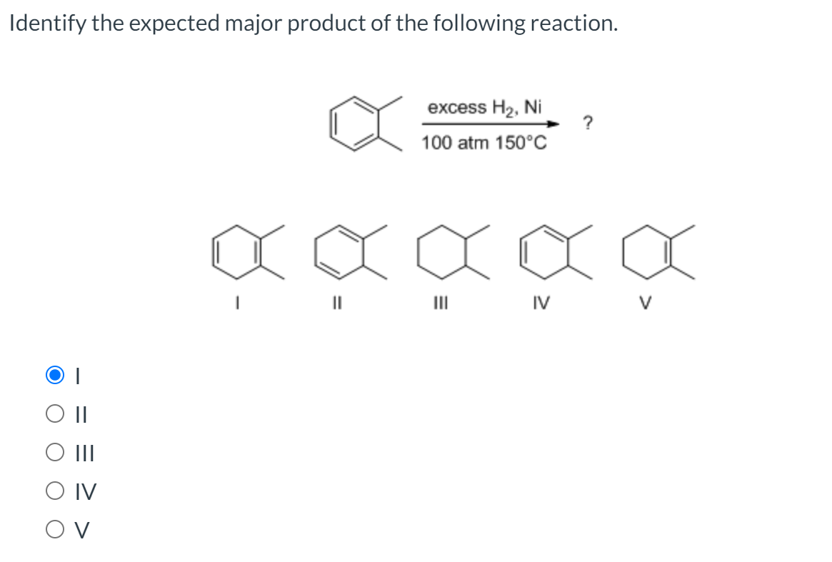 Solved Identify the expected major product of the following | Chegg.com