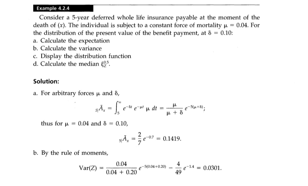 Solved ACTUARIAL SCIENCE.IMPORTANT: IF YOU DON'T HAVE THE | Chegg.com