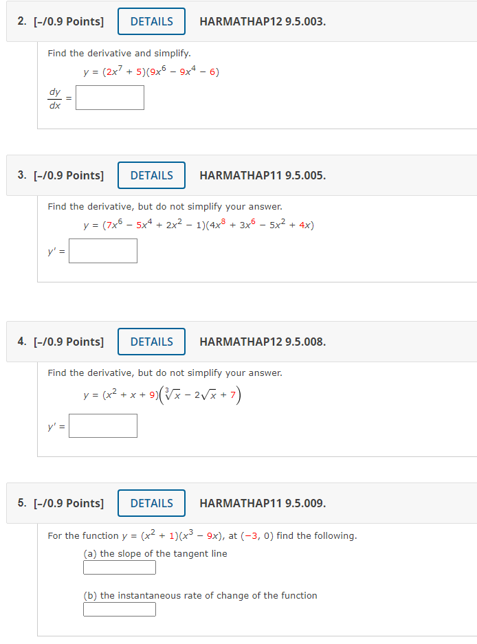 Solved Find the derivative and simplify. | Chegg.com