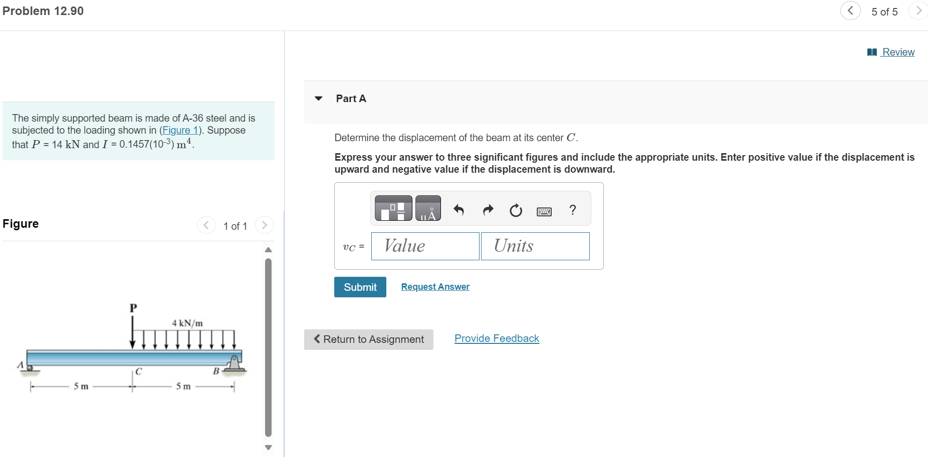 The simply supported beam is made of A-36 ﻿steel and | Chegg.com
