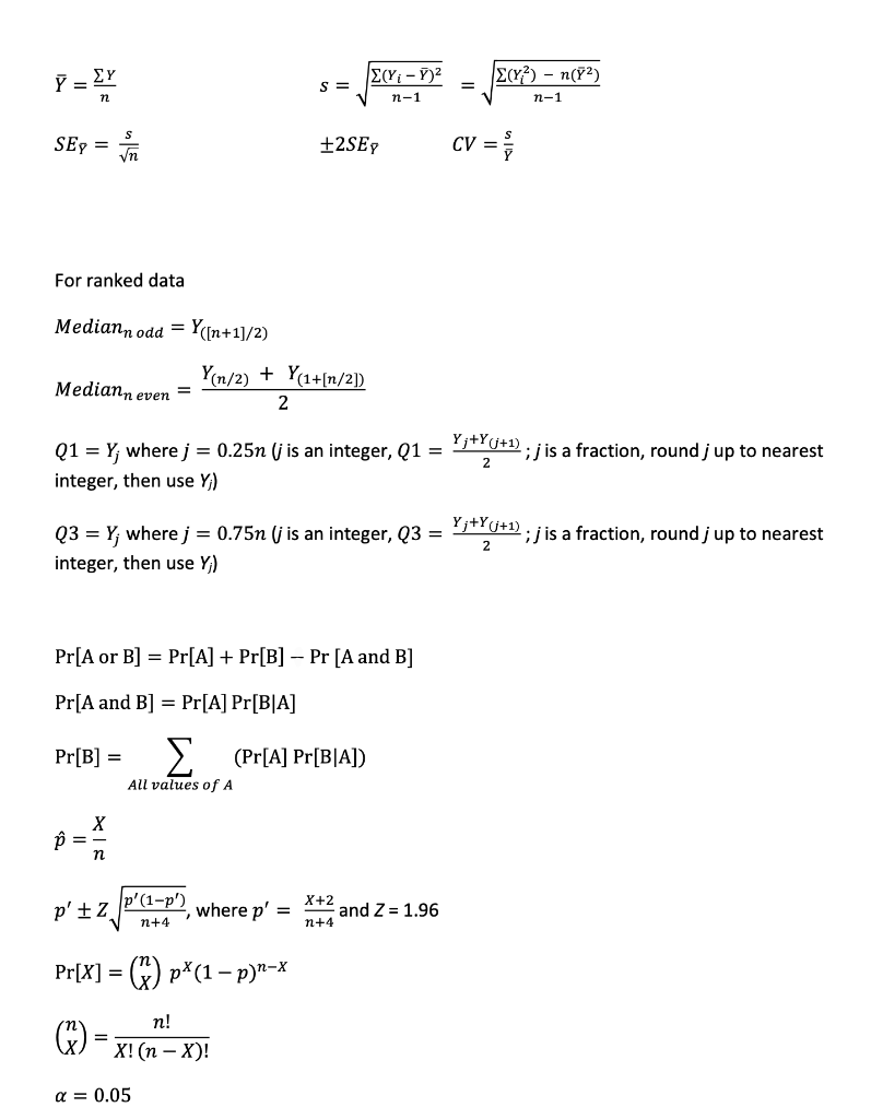 Solved You investigated a fish species with two different | Chegg.com