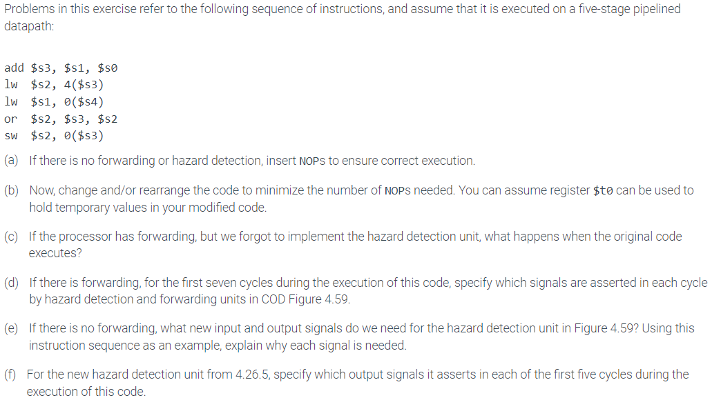 Problems in this exercise refer to the following | Chegg.com