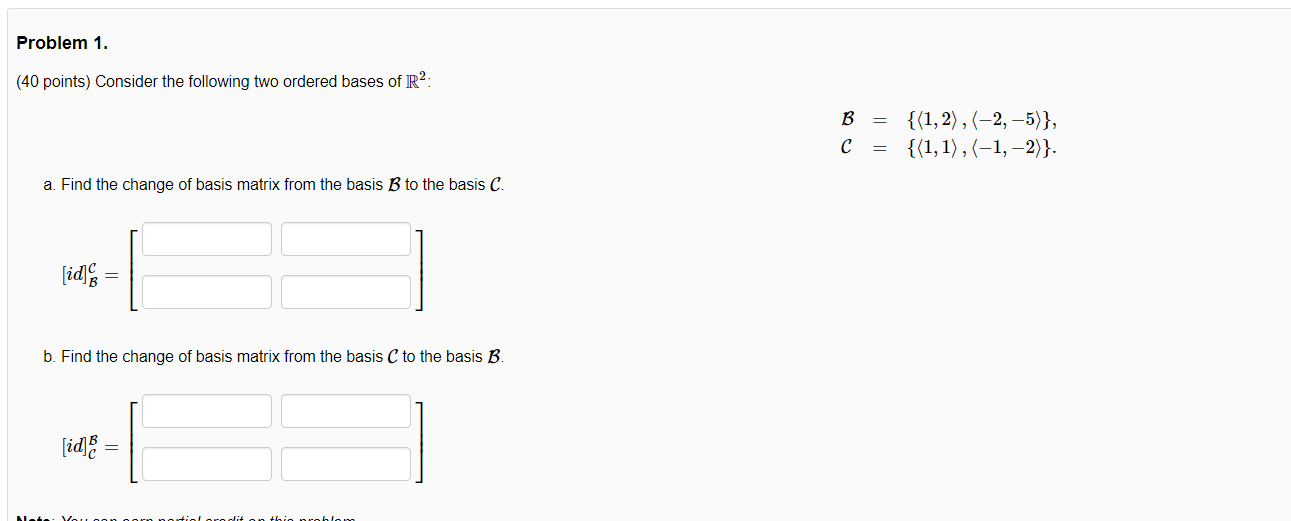 Solved Problem 1. (40 points) Consider the following two | Chegg.com