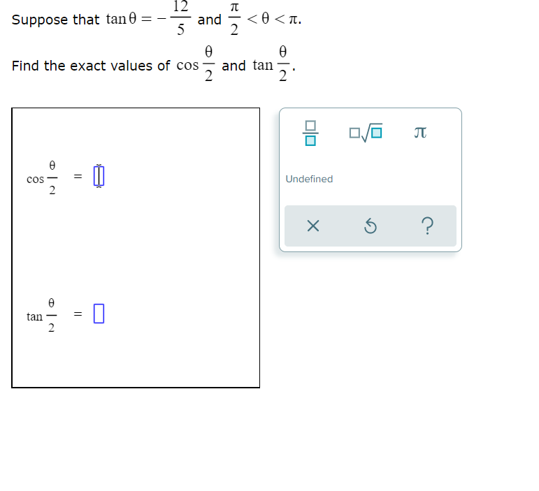 Solved 12 TT Suppose that tan = and