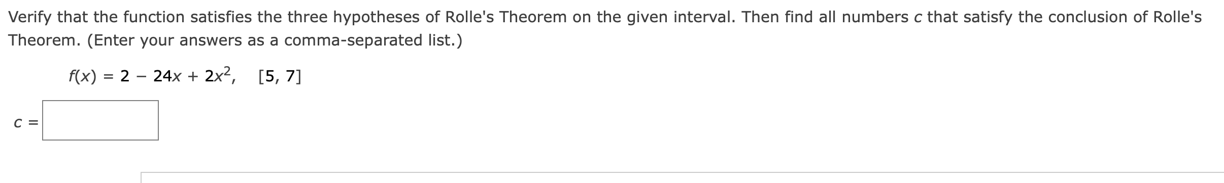 Solved Verify that the function satisfies the three | Chegg.com