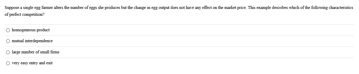 Solved Suppose a single egg farmer alters the number of eggs | Chegg.com