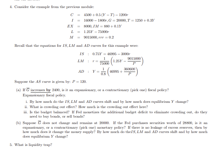 Solved 4. Consider the example from the previous module: | Chegg.com