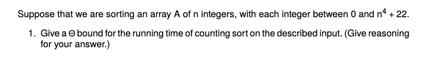 Solved Suppose that we are sorting an array A ﻿of n | Chegg.com