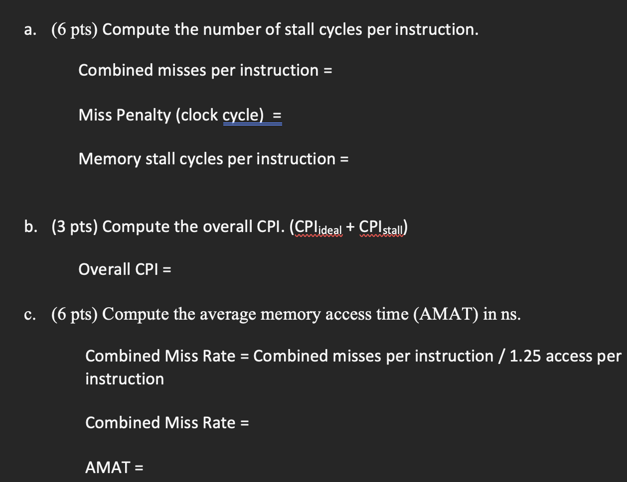 Solved (2) (15 pts) A processor runs at 3.0GHz and has a | Chegg.com Solved (2) (15 pts) A processor runs at 3.0GHz and has a | Chegg.com