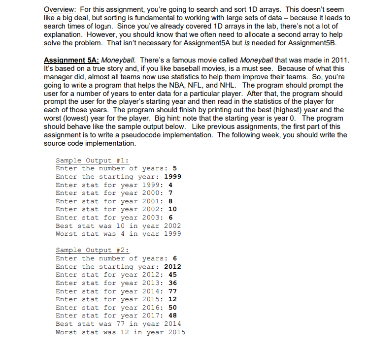 Solved Overview: For this assignment, you're going to search | Chegg.com