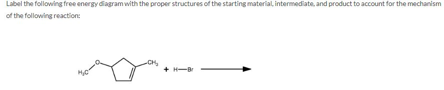 Solved Label the following free energy diagram with the | Chegg.com