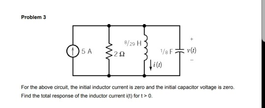 Solved please do not use laplace transform to solve, use RCL | Chegg.com