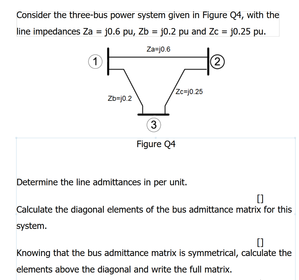 Solved Consider the three-bus power system given in Figure | Chegg.com
