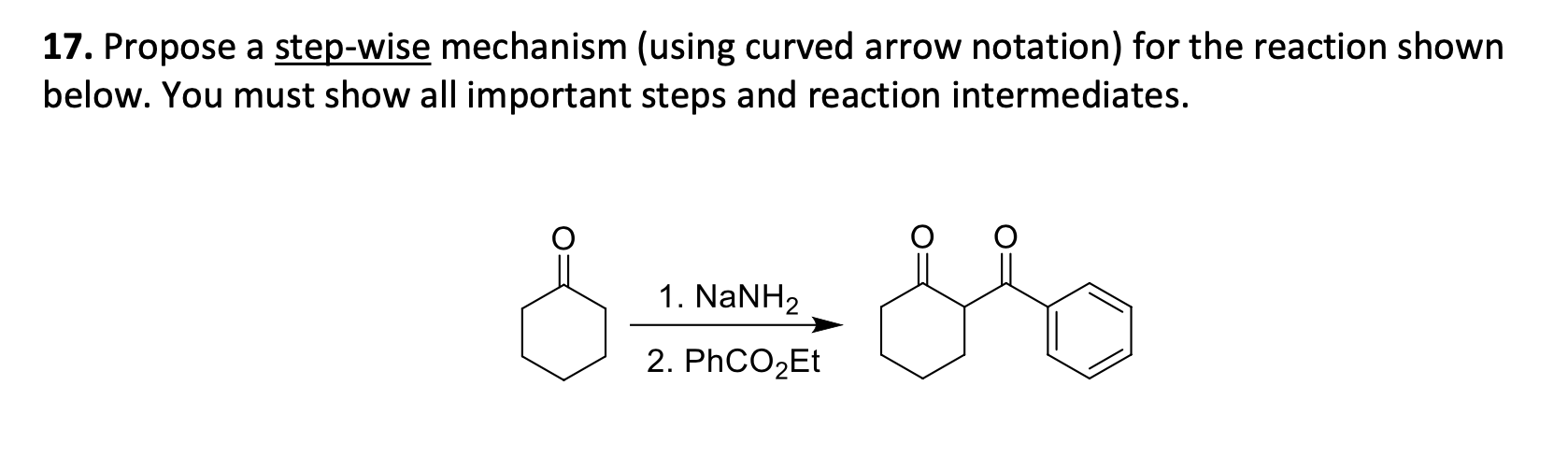 Solved Propose a step-wise mechanism (using curved arrow | Chegg.com