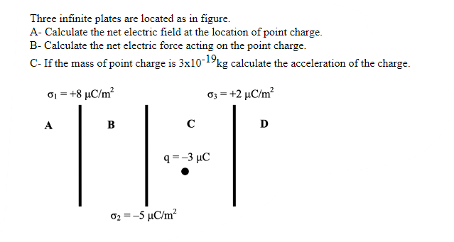 Solved Three infinite plates are located as in figure. A- | Chegg.com