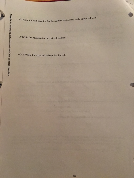 Solved Post-Laboratory Questions (Use the spaces provided | Chegg.com
