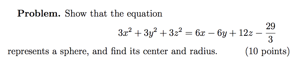 Solved Problem. Show that the equation 29 3x2 + 3y2 + 3z2 = | Chegg.com