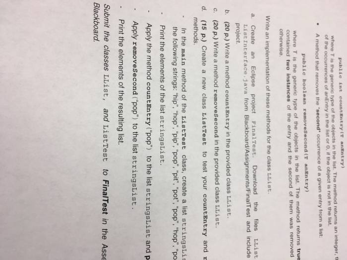 Solved ListInterface.java /** An interface for the ADT | Chegg.com