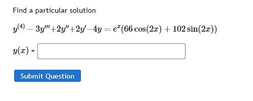 Solved Find a particular solution | Chegg.com