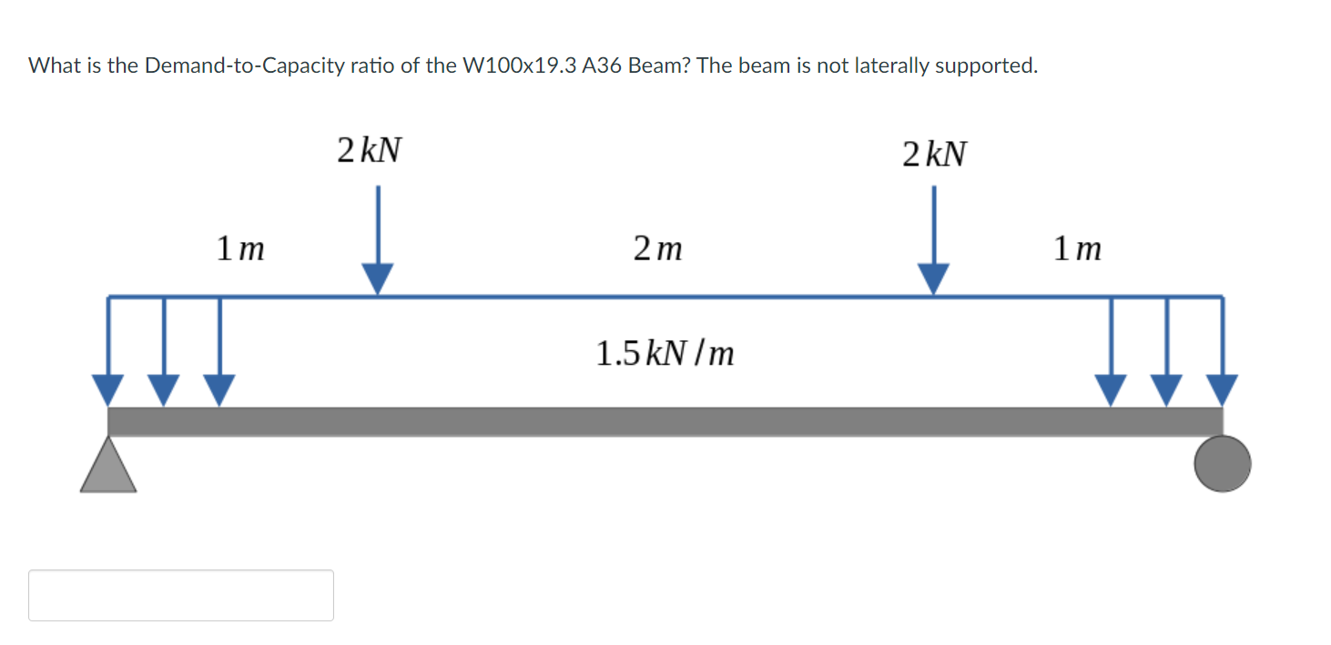 Solved What is the Demand-to-Capacity ratio of the W100x19.3 | Chegg.com