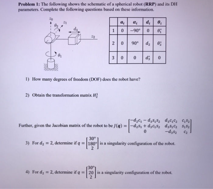 Solved Problem 1: The following shows the schematic of a | Chegg.com