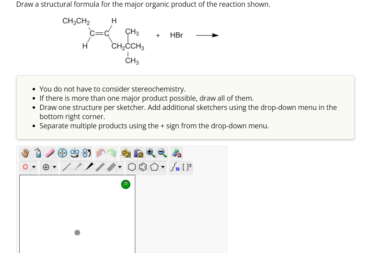 Show me the steps to solve Draw a structural formula | Chegg.com