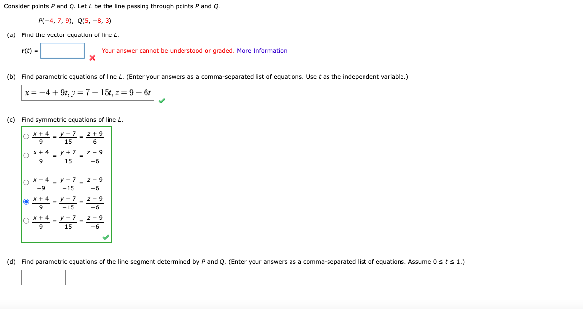 Solved Consider points P and Q. Let L be the line passing | Chegg.com