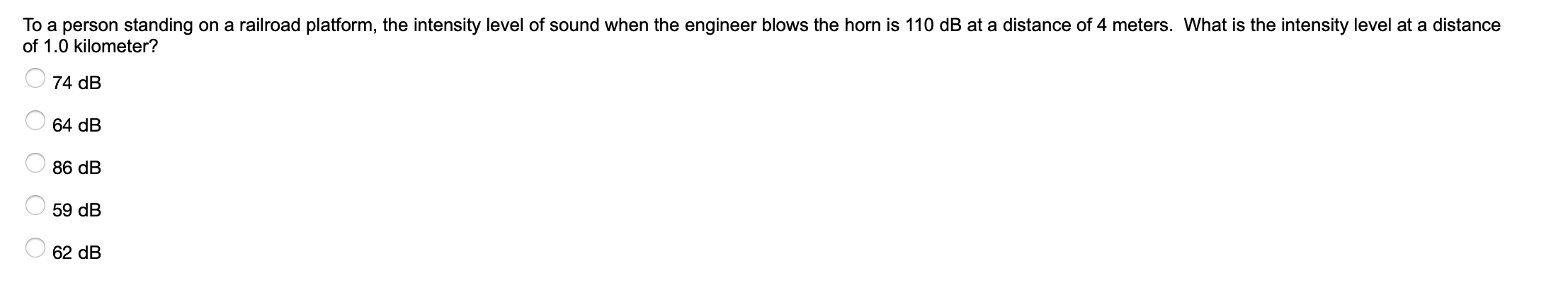 Solved To a person standing on a railroad platform, the | Chegg.com