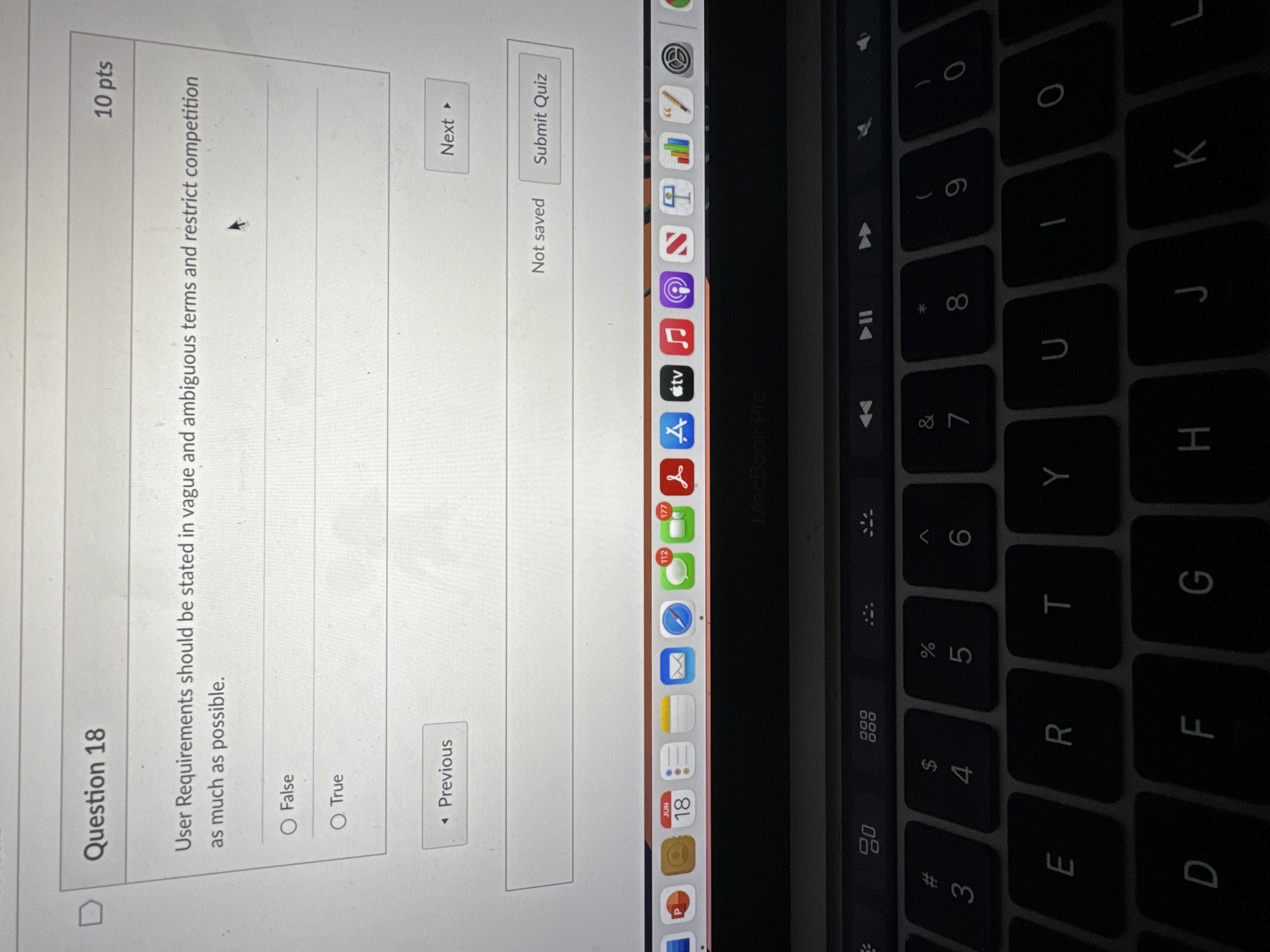 Solved Question 18User Requirements should be stated in | Chegg.com