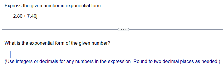 Solved Express the given number in exponential | Chegg.com