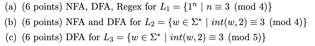Solved Need Help:Draw the NFA and DFA diagram and not a | Chegg.com